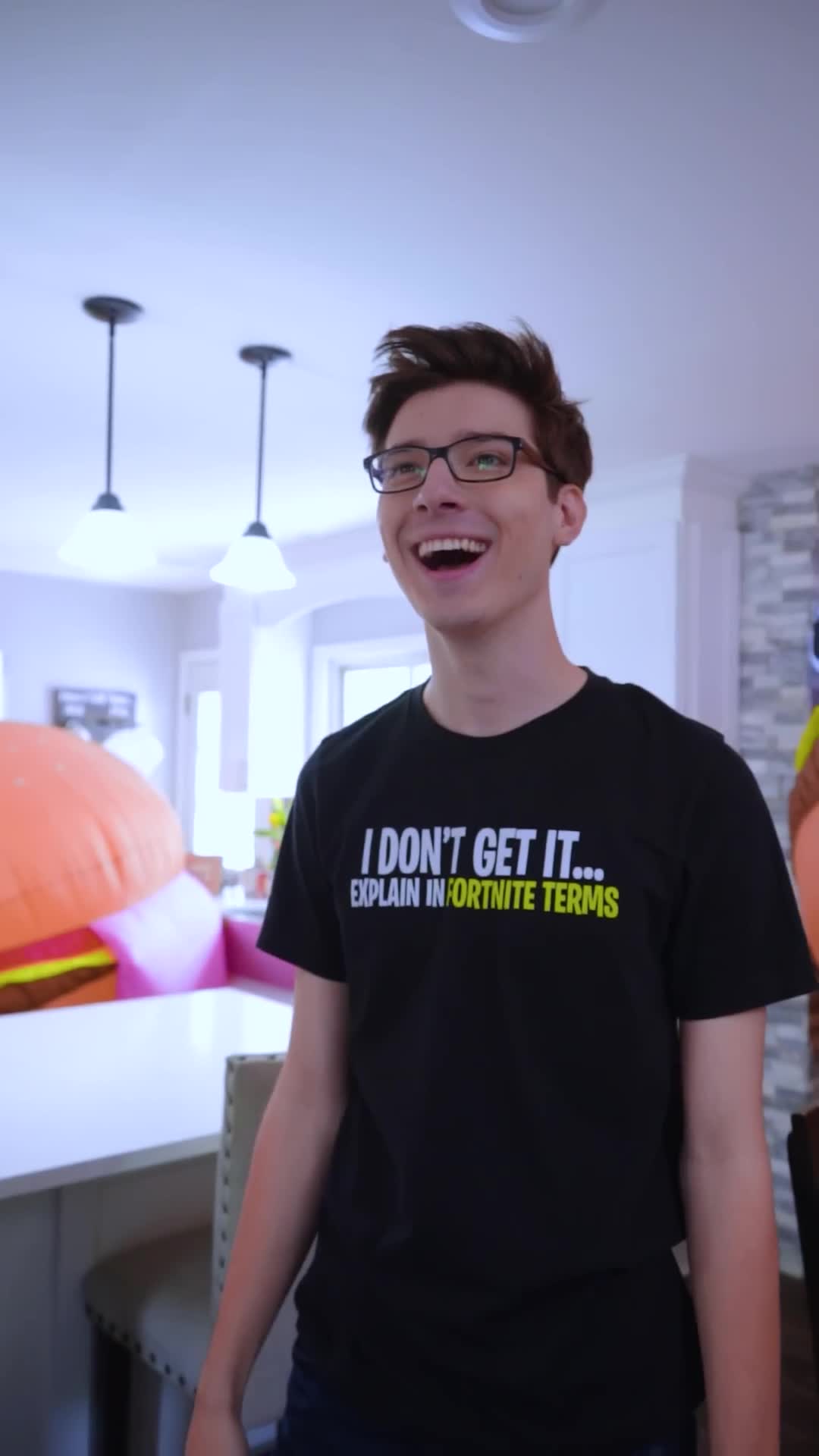 Pranking mom with Fortnite inflatables #7