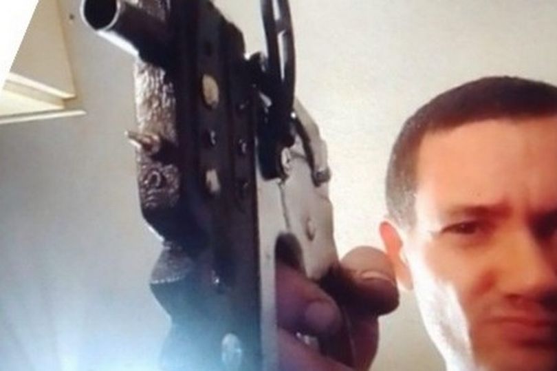 Man posed for selfies with staple gun he'd turned into deadly weapon