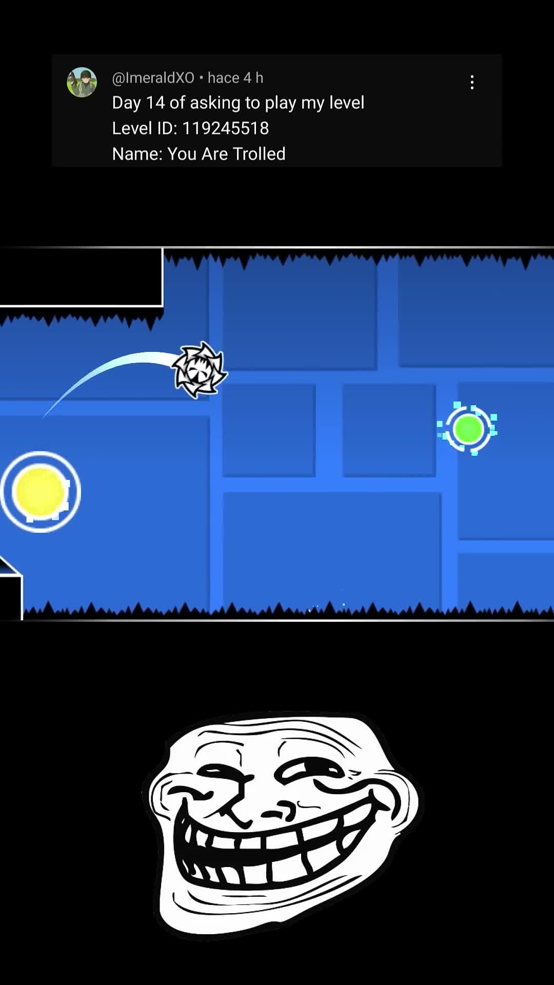 You are trolled in Geometry Dash 🤯 #gd #deluxe12