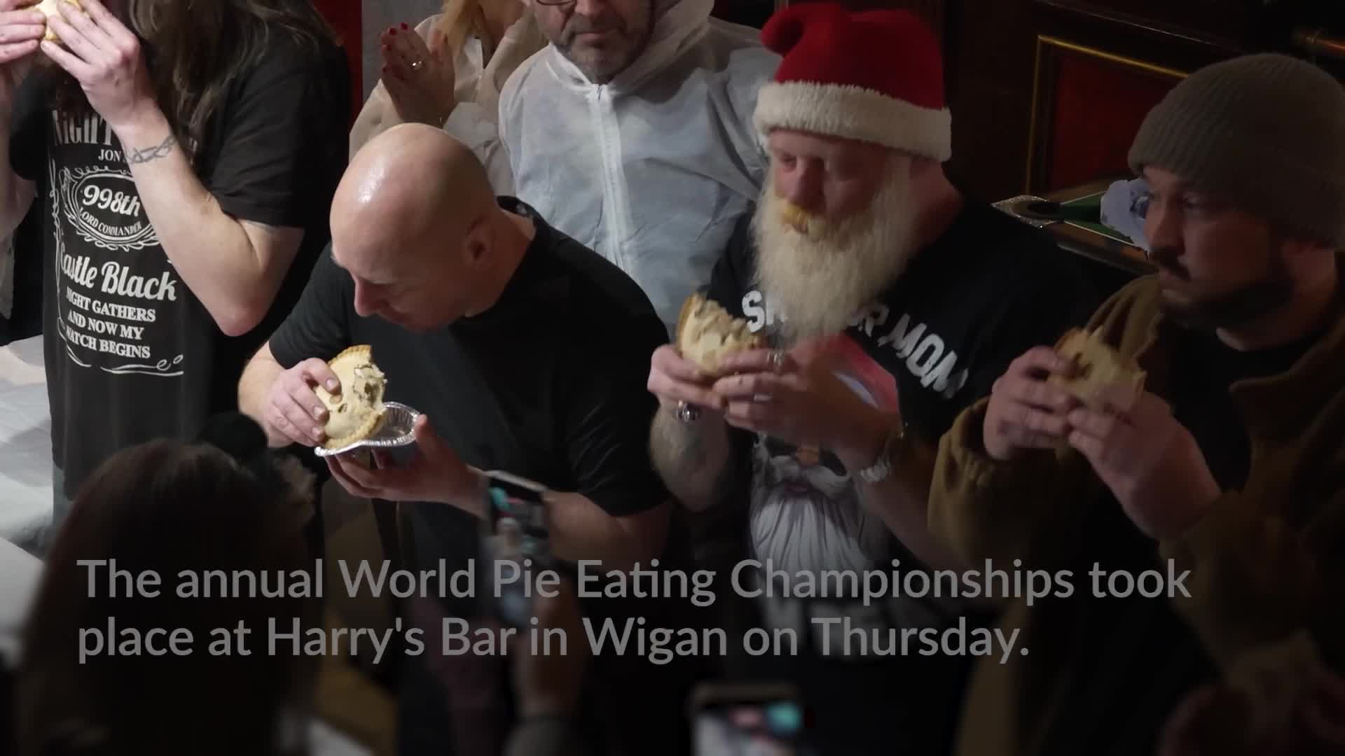 Blackpool man wins World Pie Eating Championships