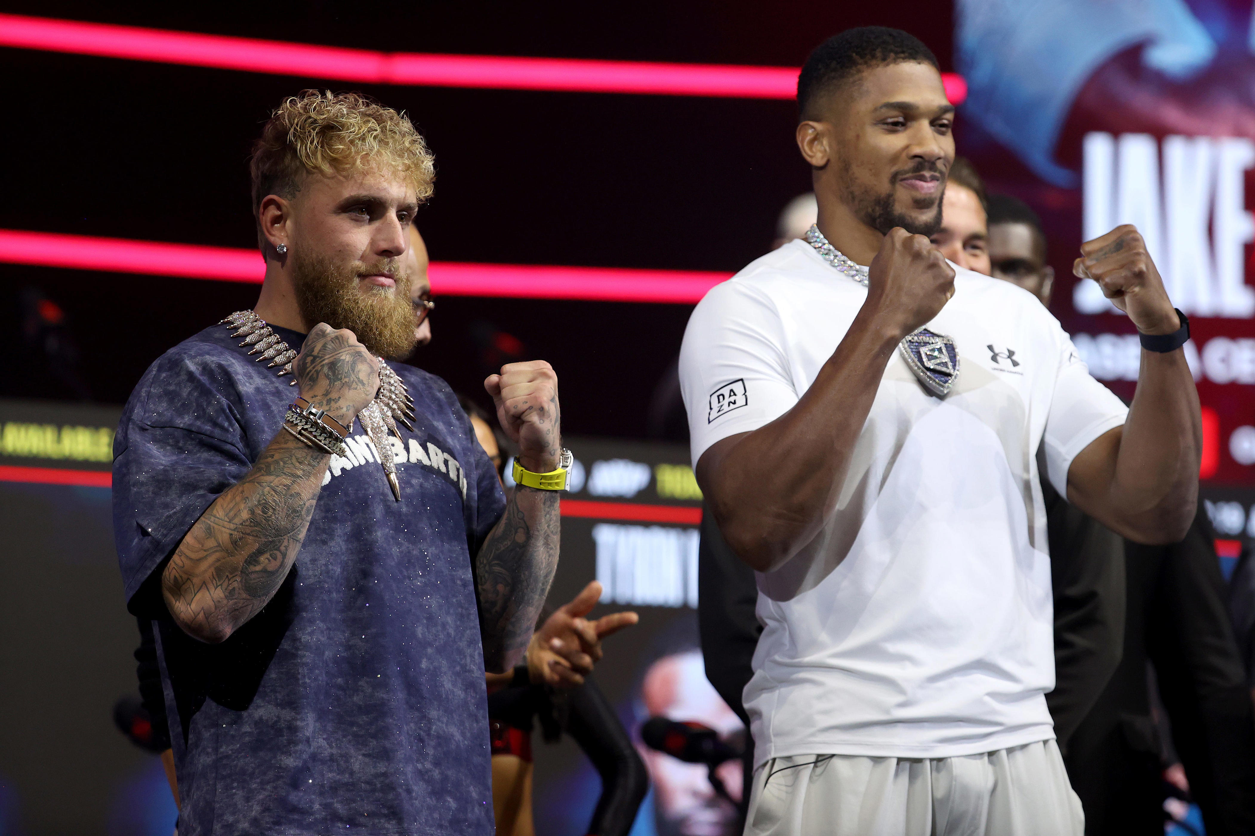 How tall is Jake Paul compared to Anthony Joshua?
