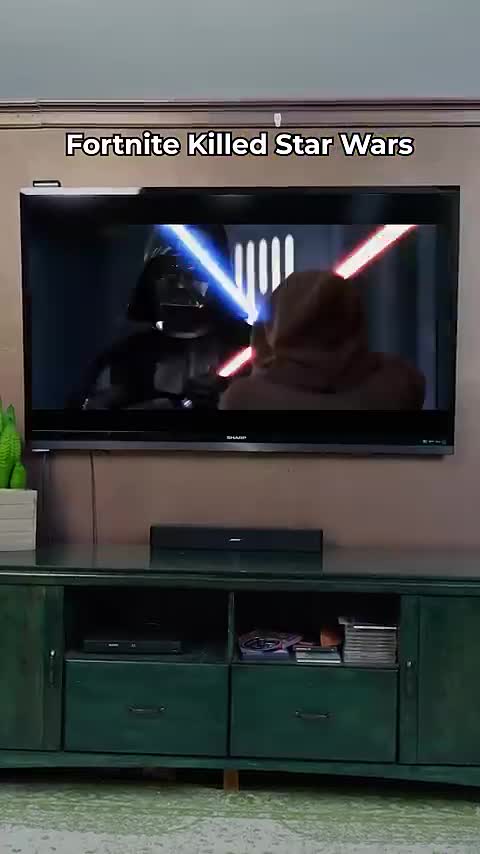 When iPad kids play too much Fortnite (Star Wars)