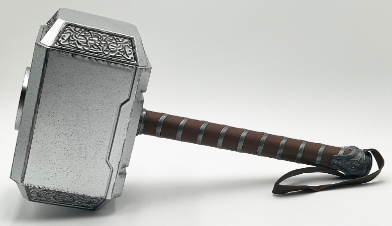 Disney Store's prop replica of Thor's hammer Mjolnir is almost perfect