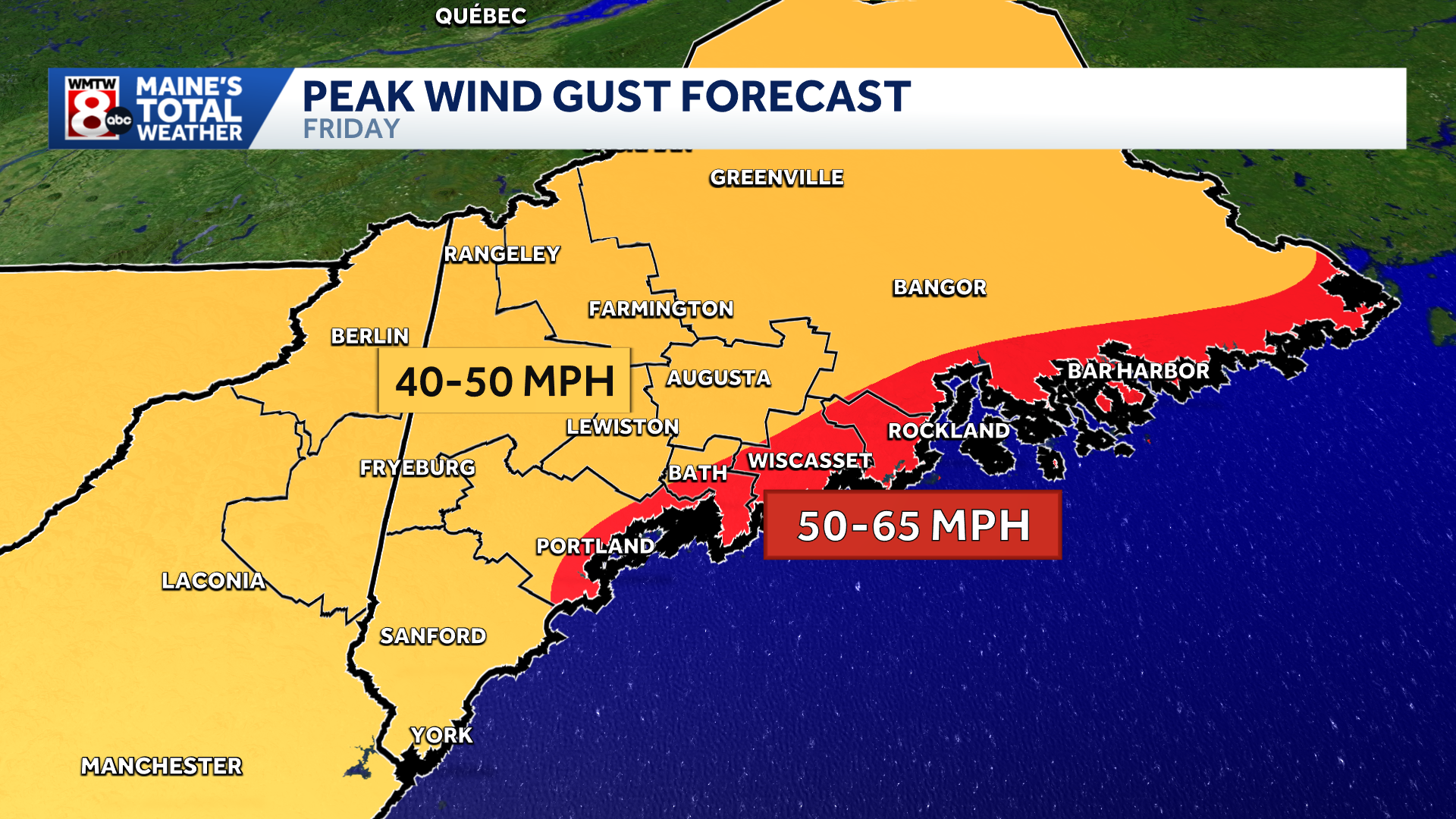High wind warning issued for Friday