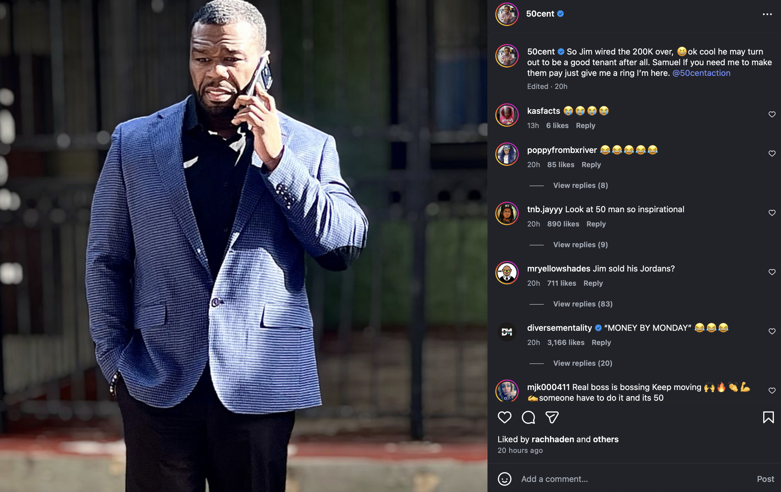 50 Cent trolls Jim Jones, shares purported audio of podcast space owner ...