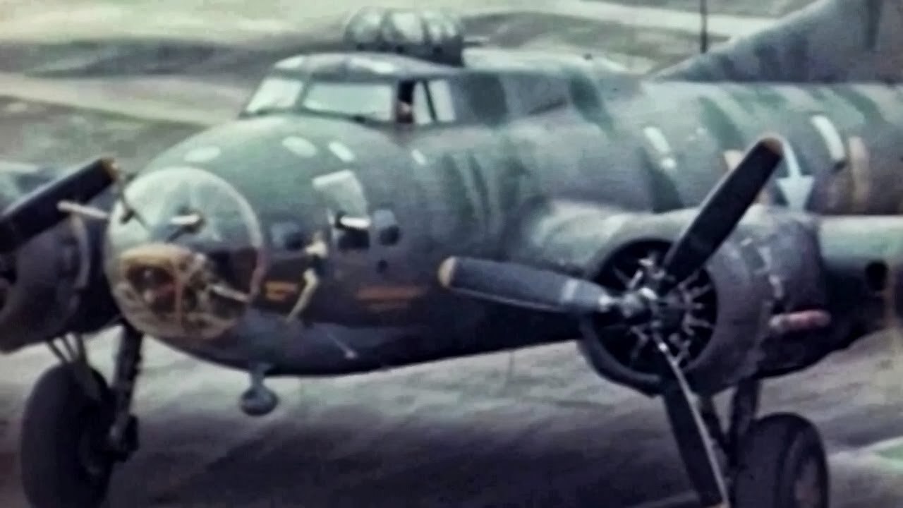 Color footage of Memphis Belle during WWII • B-17 bomber
