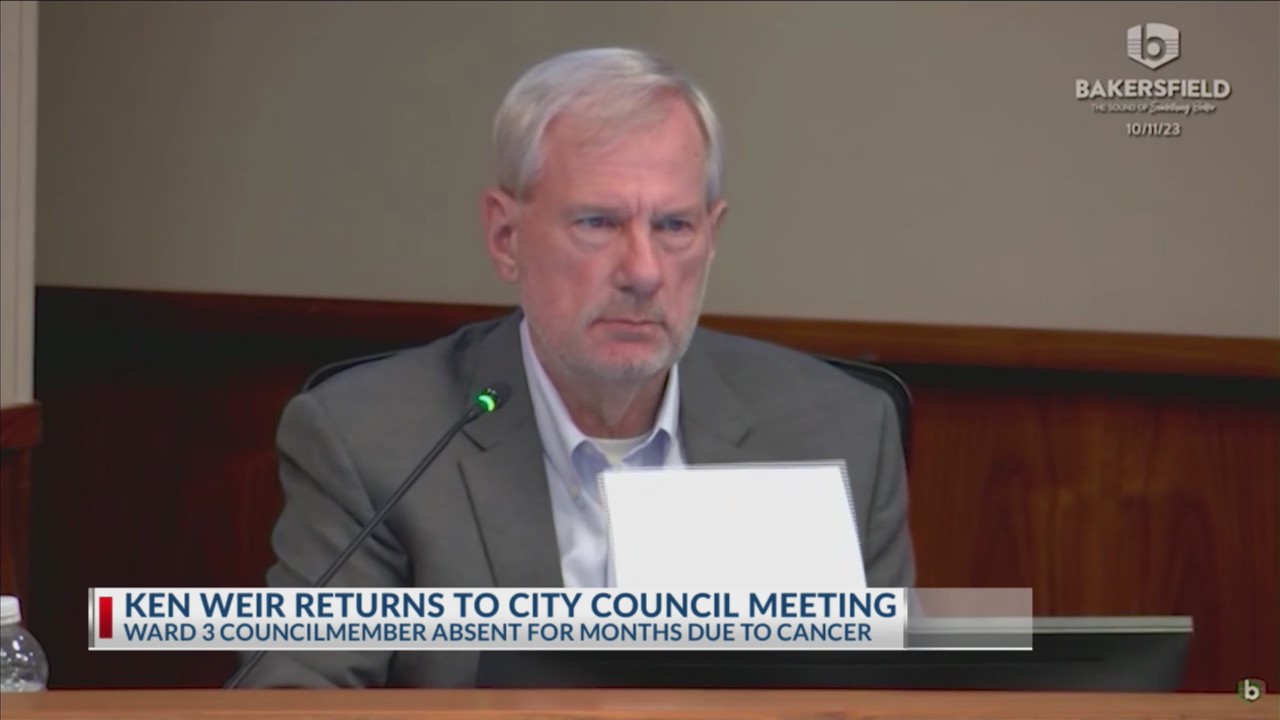Ken Weir returns to City Council meeting
