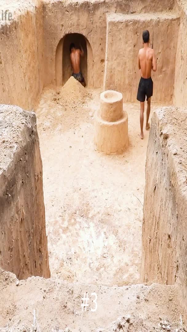 A person constructed an underground house and also created a secret ...