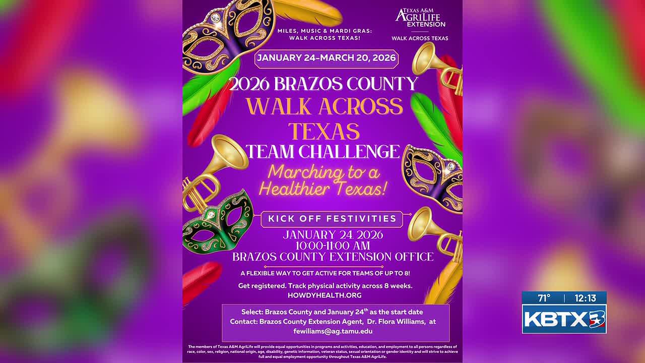 Step into the new year with the annual Walk Across Texas Fitness Challenge