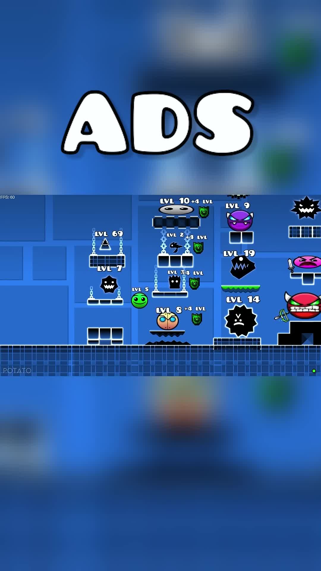 Geometry Dash cringe ad be like #shorts