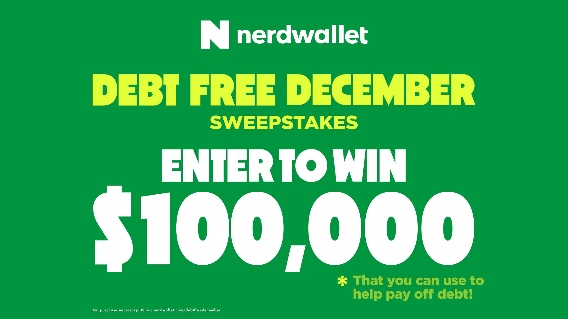 California man wins $100,000 in NerdWallet’s Debt-Free December sweepstakes