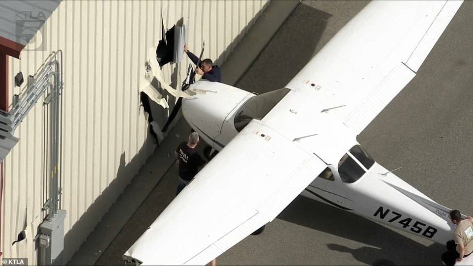 Hijacked plane crashes into Los Angeles airport building