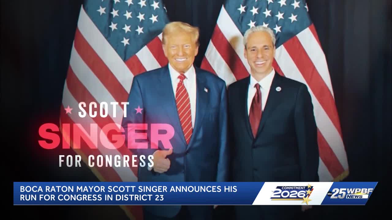 Boca Raton mayor Scott Singer announces run for Congress