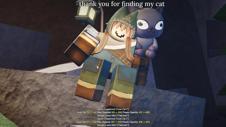 Where to find Tomo's lost cat in The Forge