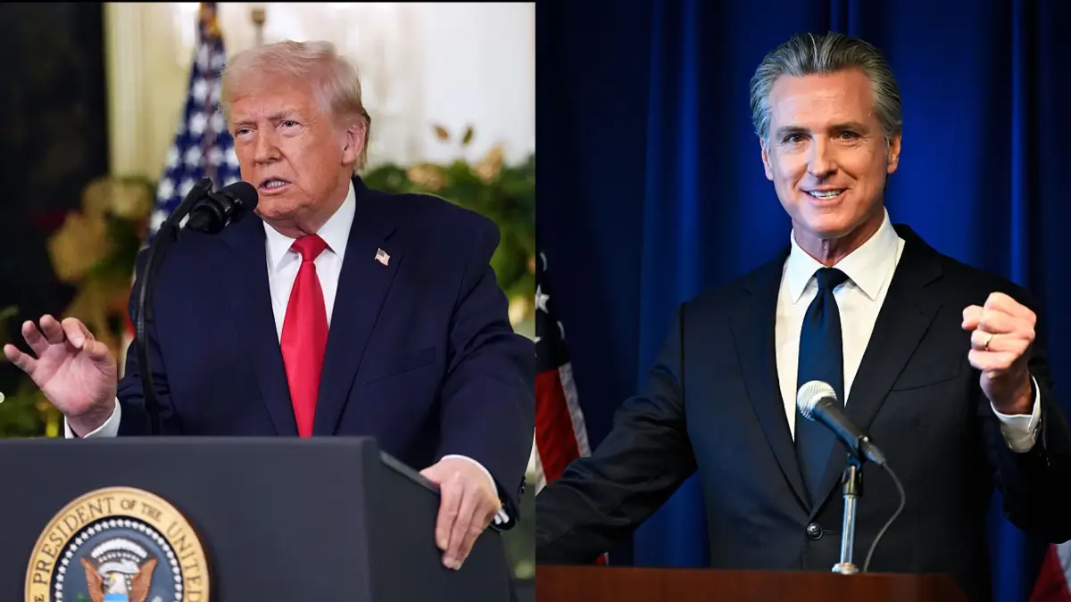 ‘Whacked out delusional Cheeto’: Newsom takes down Trump and his ...