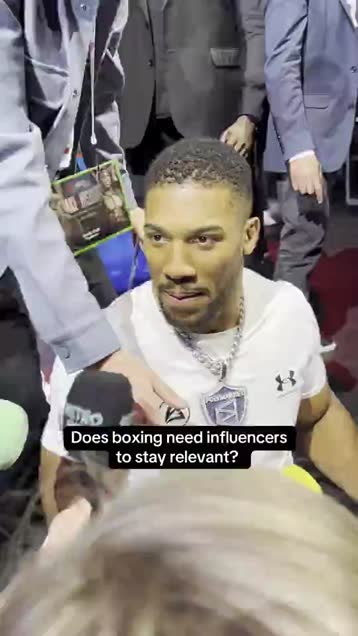 Anthony Joshua reveals whether boxing needs influencers to stay relevant