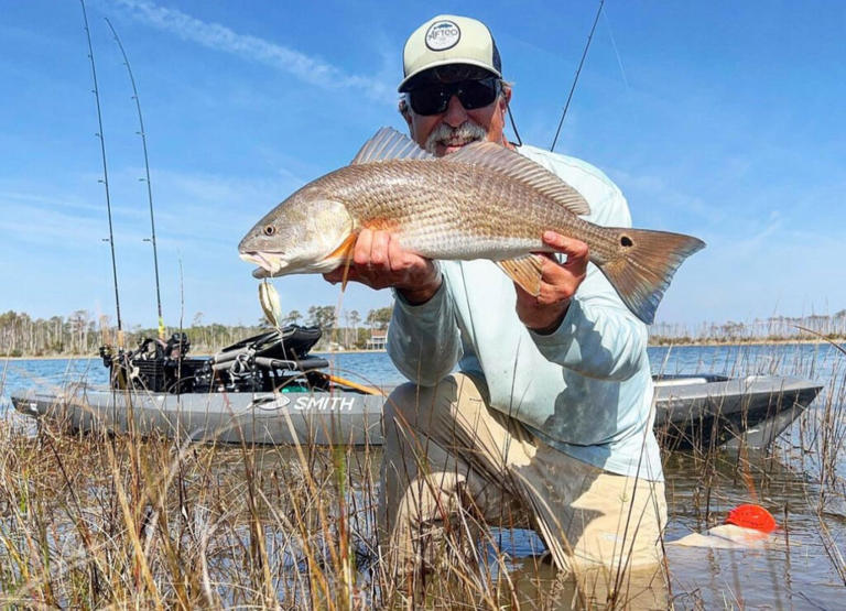 Sight-cast to shallow winter redfish