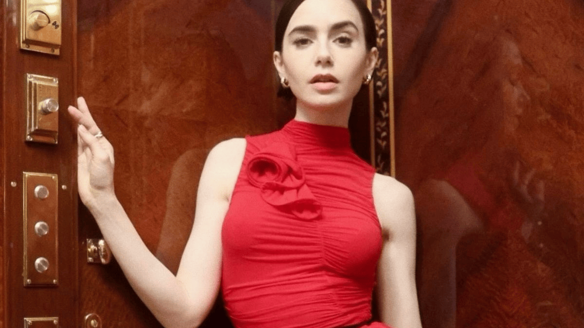 Lily Collins redefines female power through modern tailoring