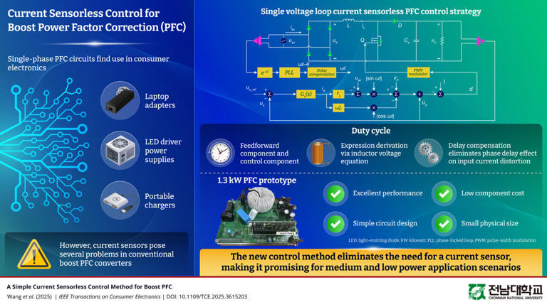Simplified power factor correction: Sensorless control could enable smaller, more reliable ...