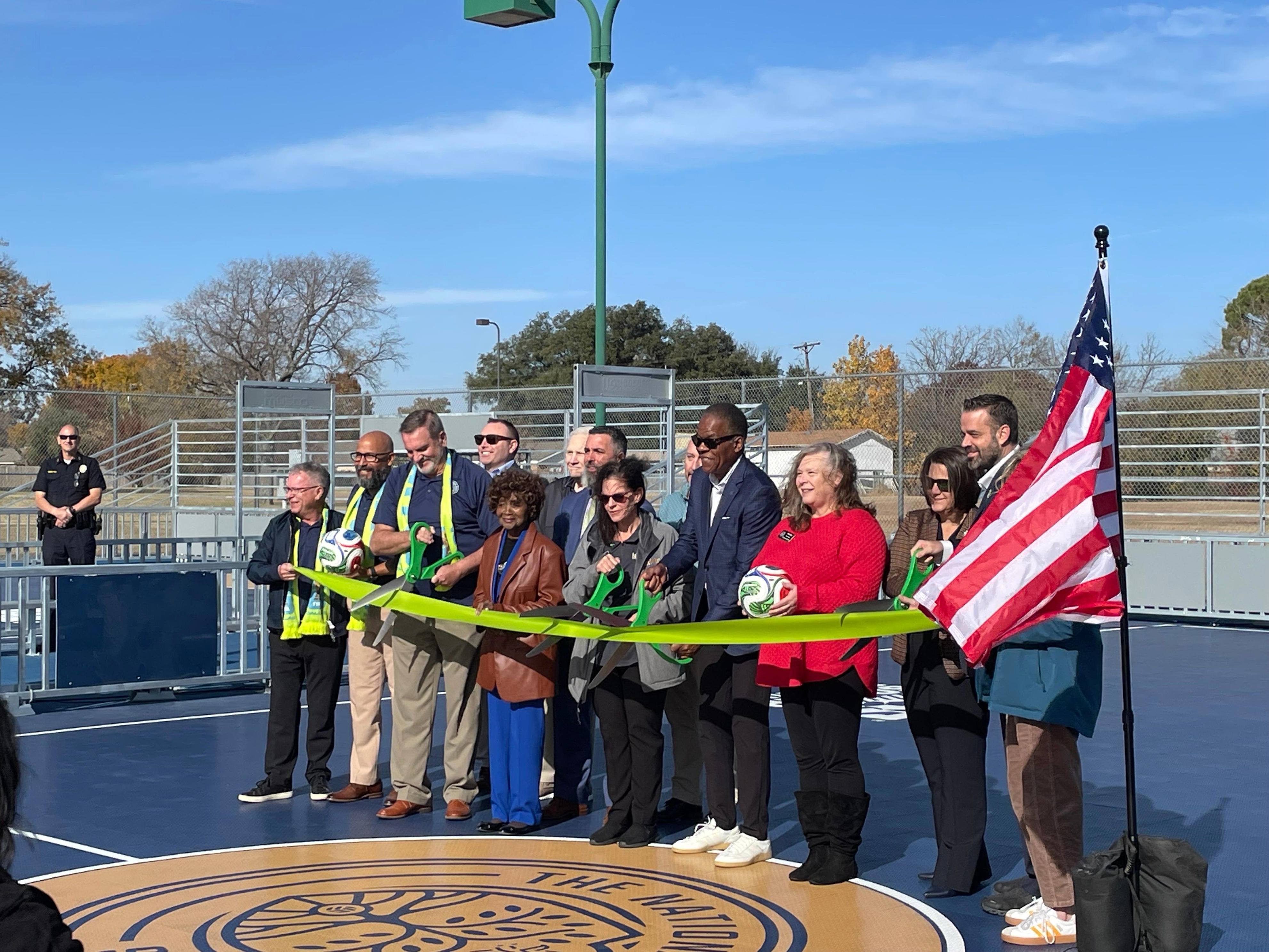 FIFA unveils mini-pitch soccer field for youth in Lake Dallas