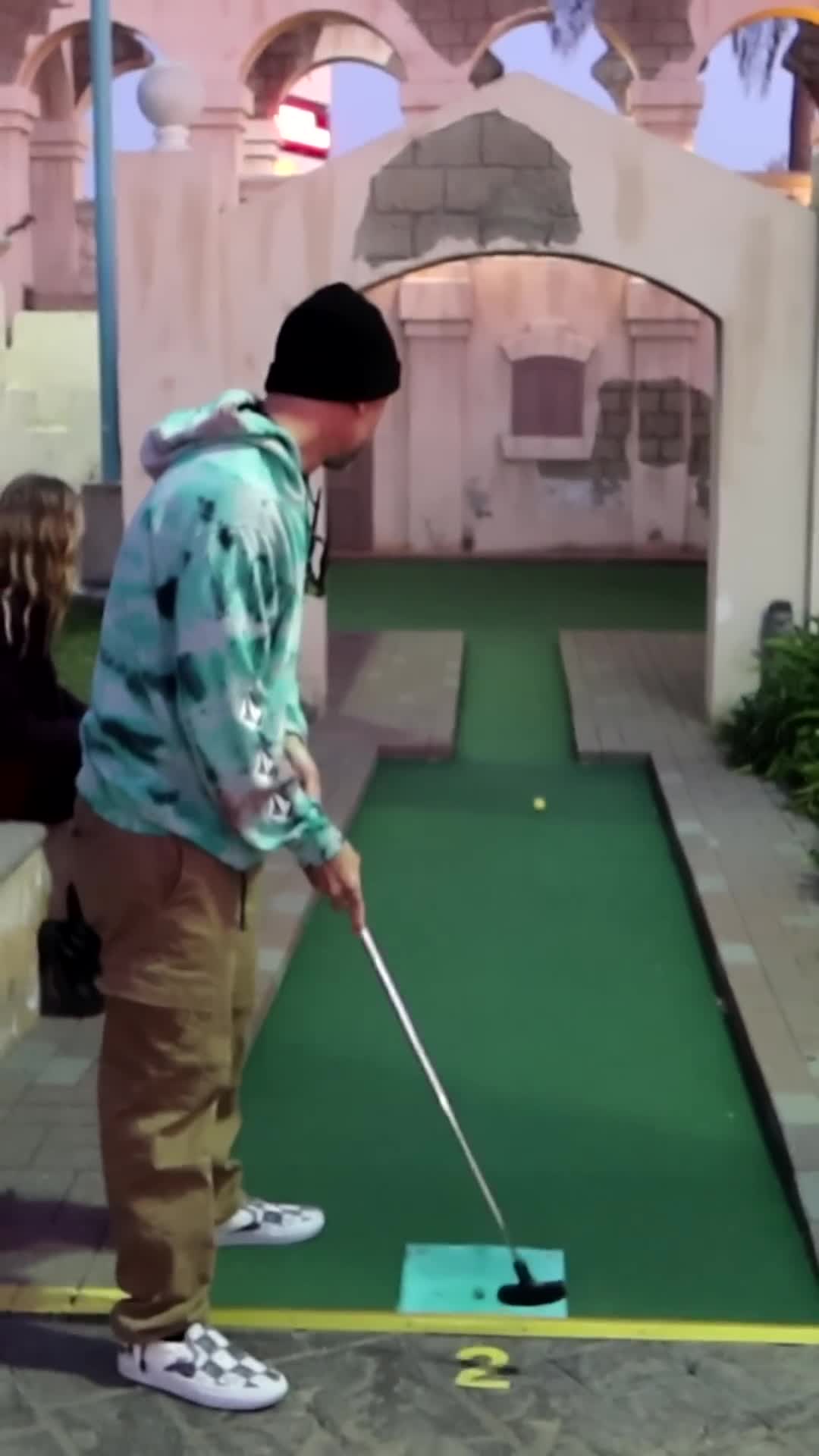Blind guy vs mini golf #shorts