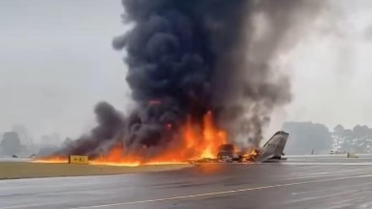 Cessna C550 ligada a expiloto de NASCAR, Greg Biffle, se estrella en ...