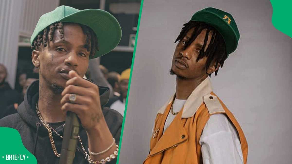 Watch rapper Emtee fall asleep during his performance