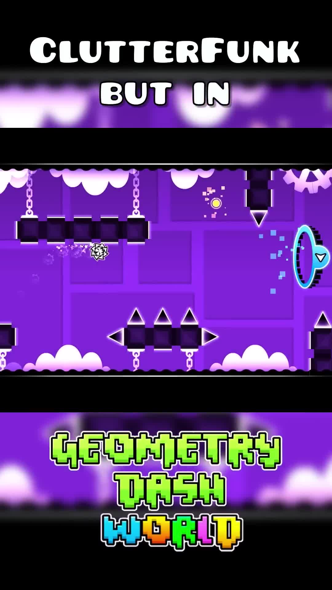Clutterfunk but in Geometry Dash World #geometrydash #gd #shorts