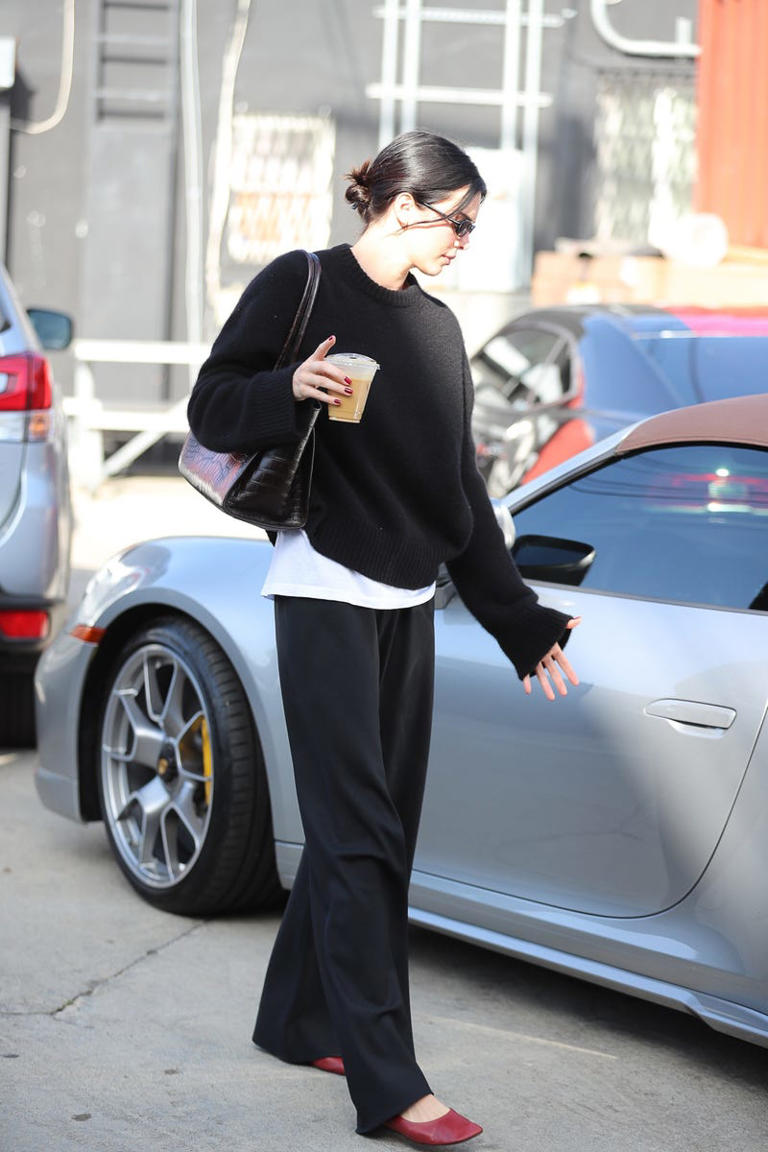 Kendall Jenner goes easy, breezy for a coffee date with perfumer Ben Gorham