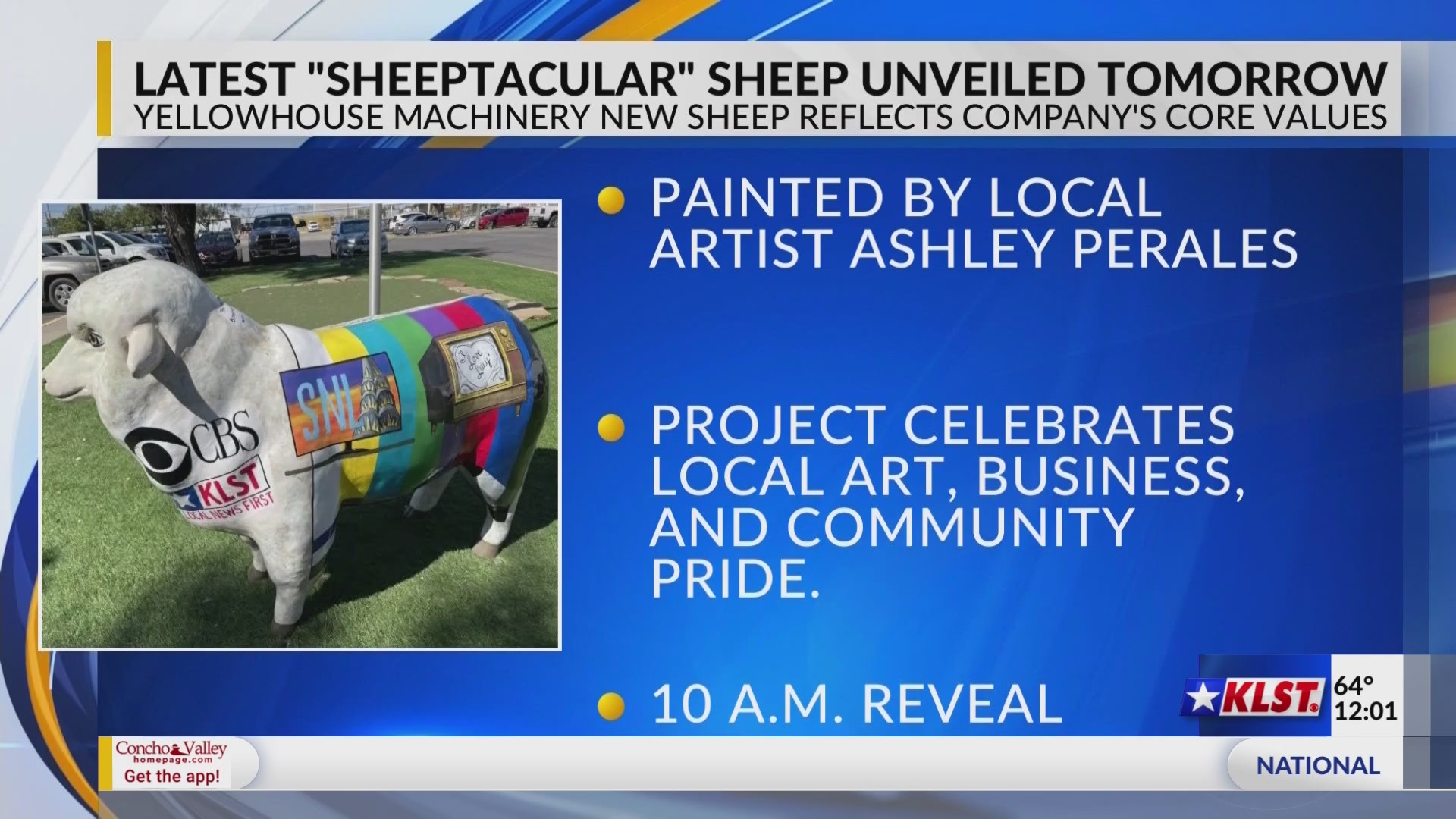 DTSA to unveil Yellowhouse Machinery ‘Sheeptacular’ statue