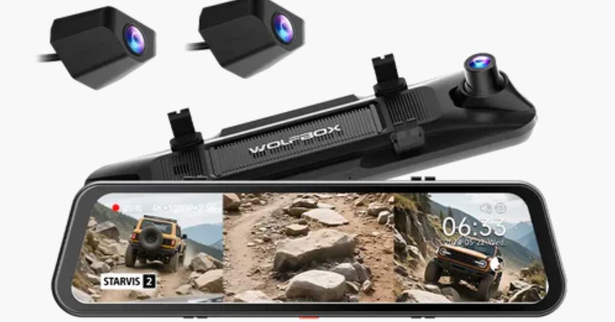 Up To 30% Off The Wolfbox G900Tripro Mirror Dash Cam