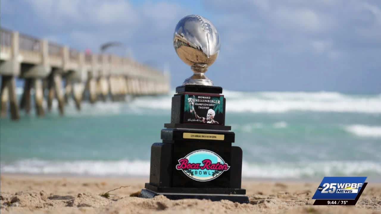 Getting ready for the Bush's Boca Raton Bowl of Beans