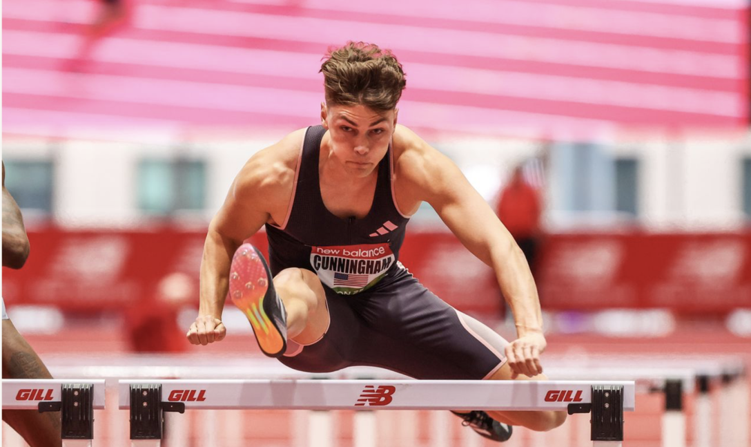 Champion hurdler Trey Cunningham gets candid about wearing spandex ...