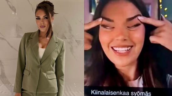 Who is Sarah Dzafce? Miss Finland at the center of ‘eating with Chinese ...