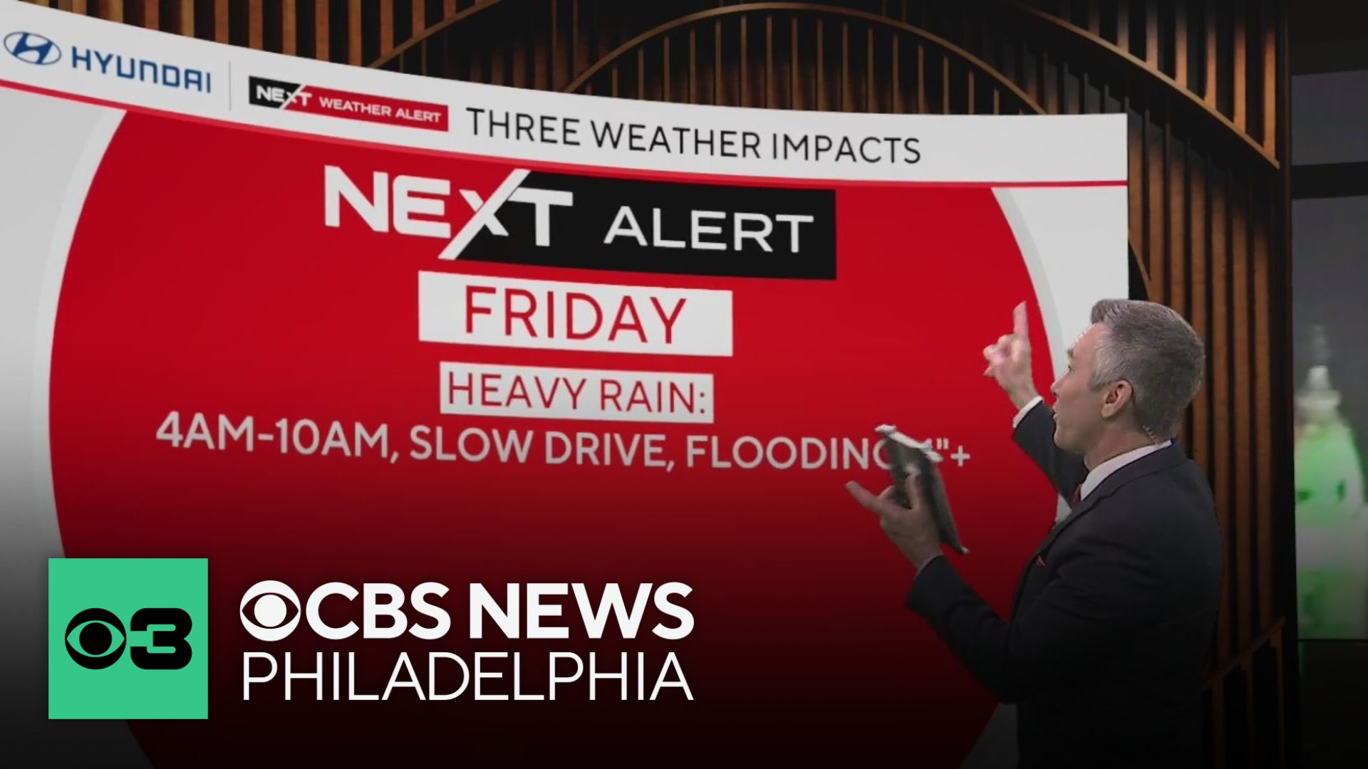 Rain arrives in Philadelphia region Thursday night