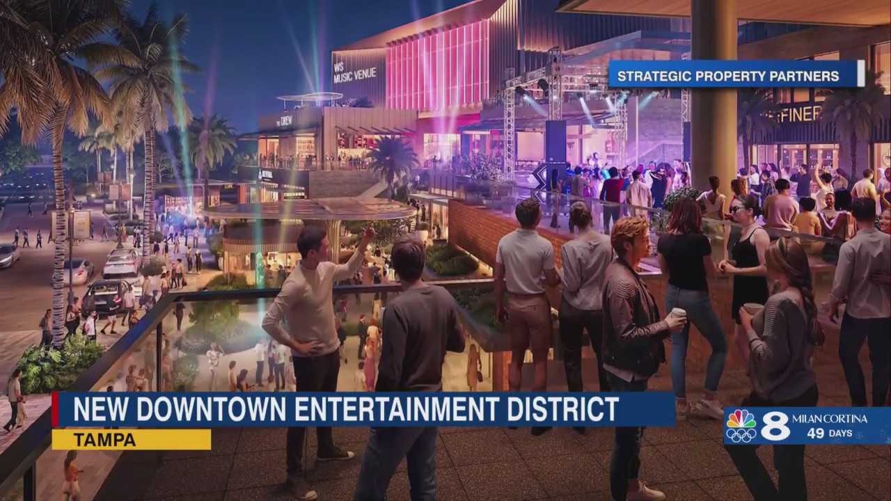 New 3,500-seat venue announced in plans for entertainment district in Tampa