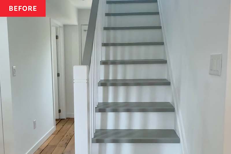 This entryway makeover uses a brilliant overlooked spot to display art