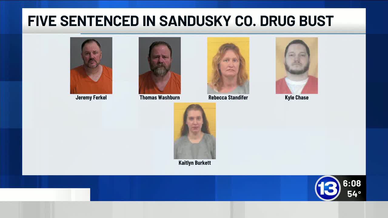 5 sentenced in Sandusky Co. drug bust