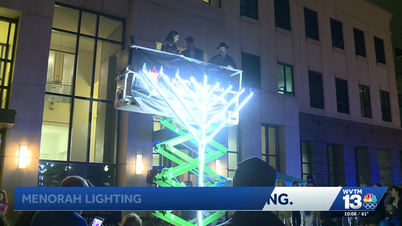 Homewood lights up for Hanukkah with public menorah display