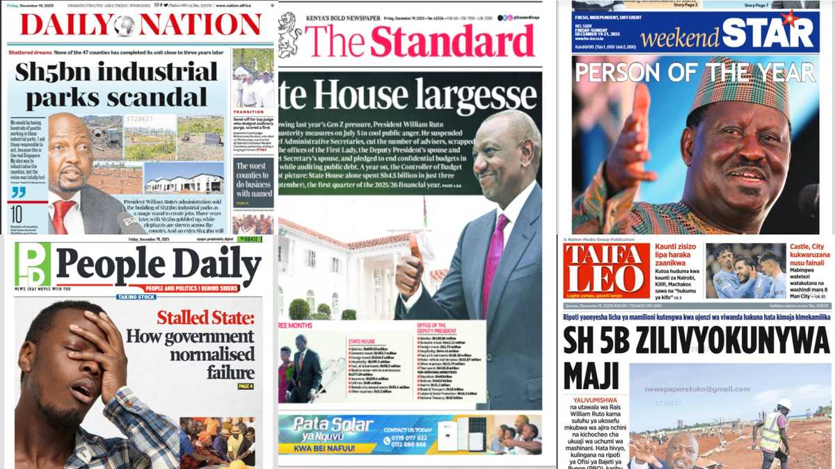 Kenyan newspapers review: UDA, ODM to form broad-based political party ...