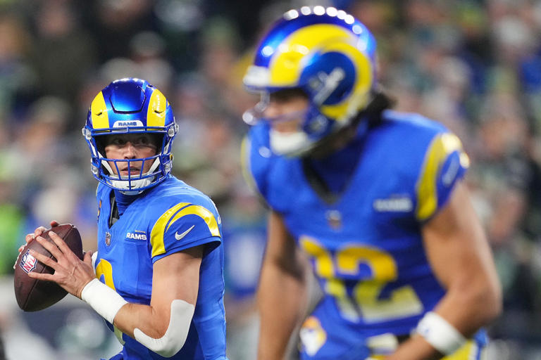 Matthew Stafford threw a filthy no-look TD pass to Puka Nacua