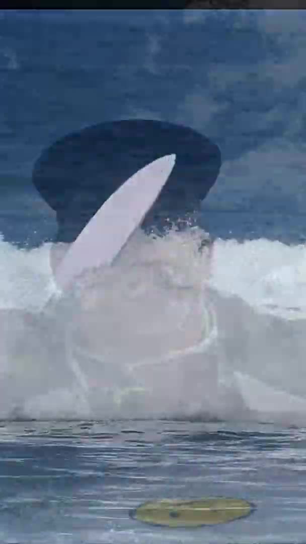 Blind surfer gets smashed #shorts