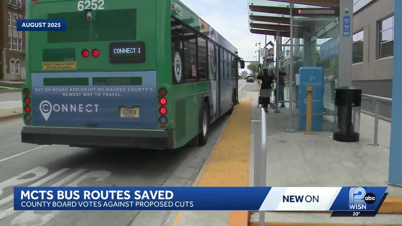 Milwaukee County Board votes to save bus routes amid budget shortfall