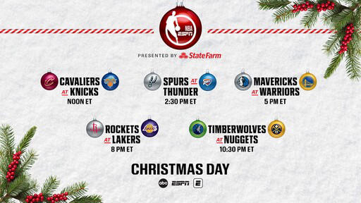 ESPN, ABC announce NBA Christmas broadcasters