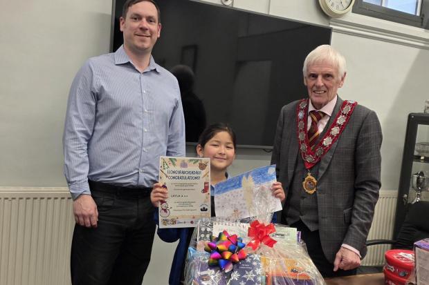 Imaginative work of seven-year-old on display in Bargoed
