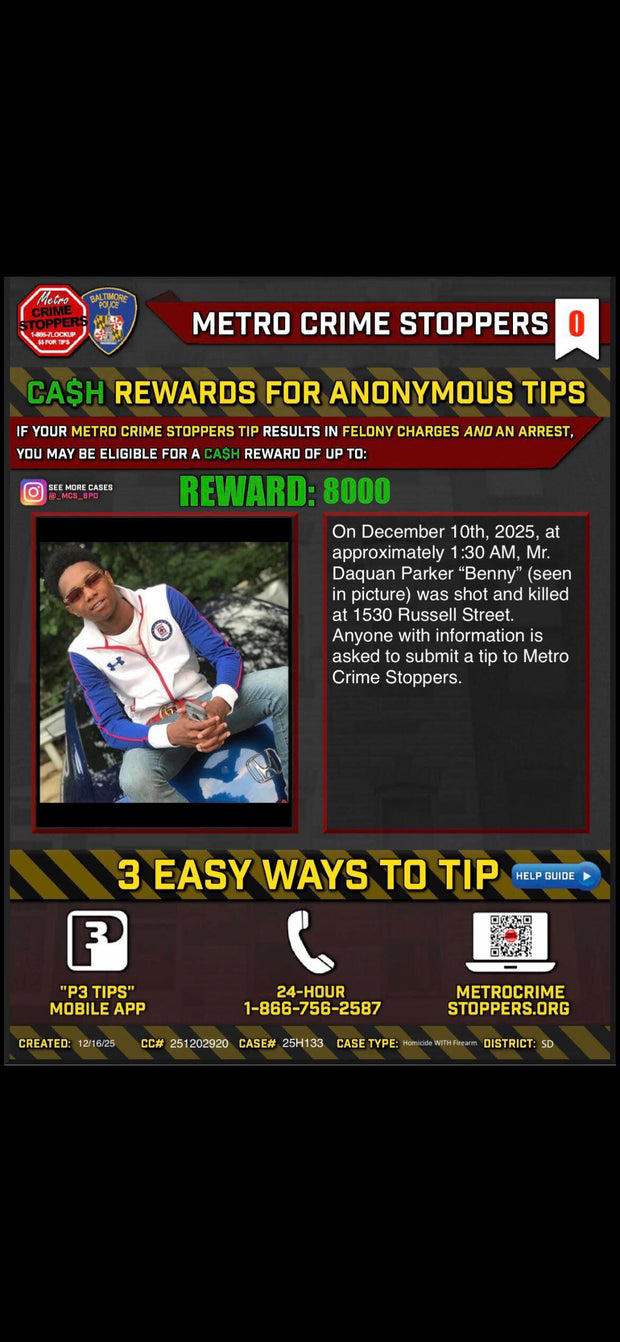 Man killed in Baltimore shooting on same day co-defendant's murder ...