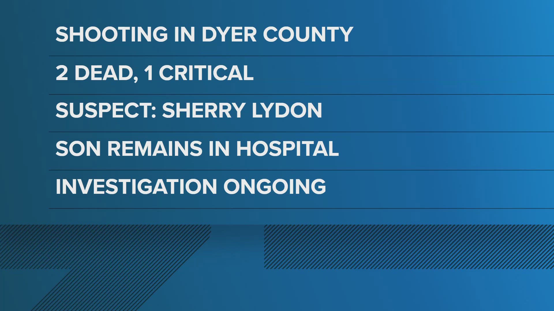 Dyer Co. Sheriff's Office investigates shooting, ending with two dead ...