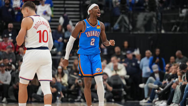 OKC Thunder Announce Short Handed Starting Lineup vs. L.A. Clippers