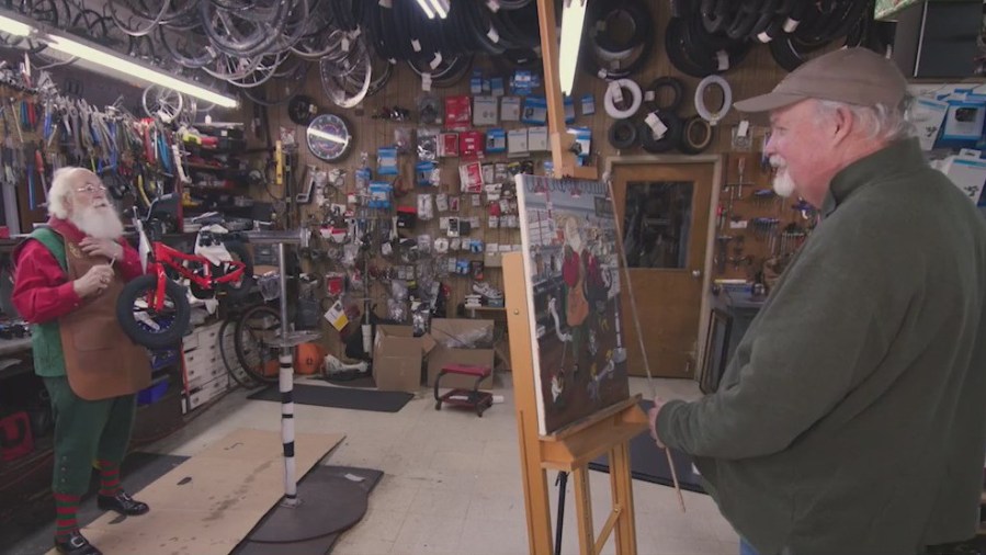 North Carolina artist captures magic of Santa