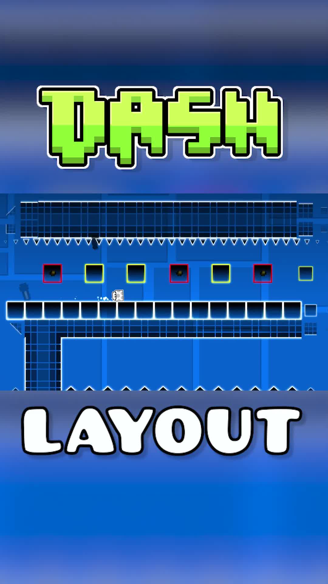 Dash layout I Geometry Dash 2.2 shorts #shorts #geometrydash